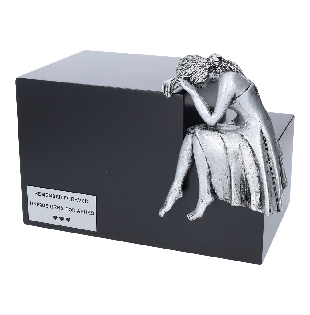 Unique Artistic Urn - Nostalgia Adult Cremation Urn (Art13B Black ...