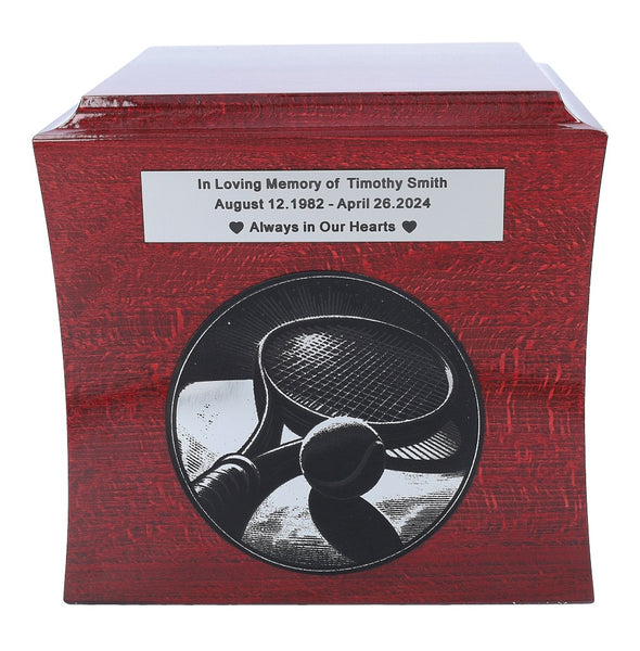 Tennis urn for ashes Theme cremation urn for tennis player or fan Spor ...