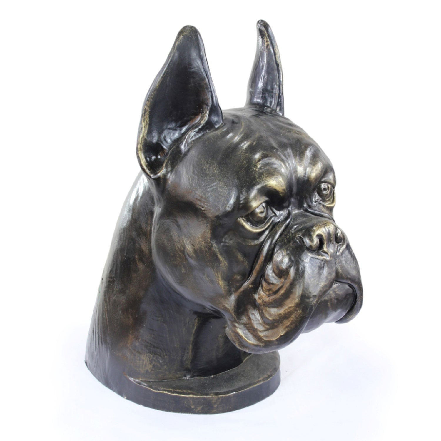 Boxer cropped Memorial Urn for Dog, Pet Cremation urn/Statue (3 ...