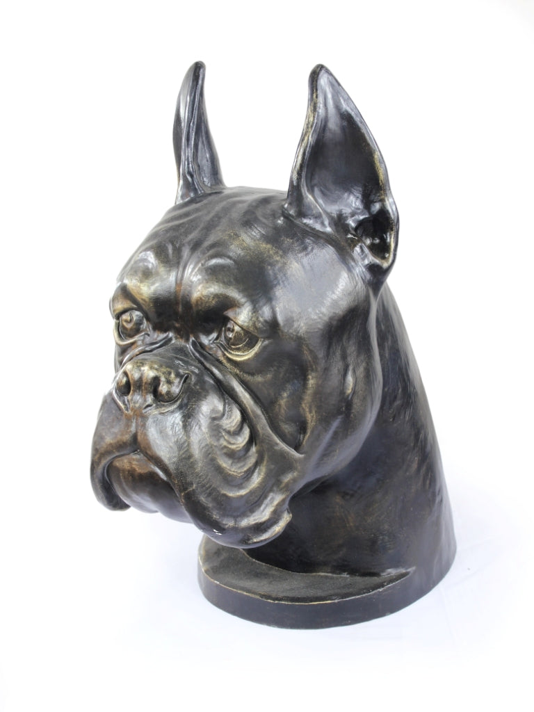 Boxer cropped Memorial Urn for Dog, Pet Cremation urn/Statue (3 ...